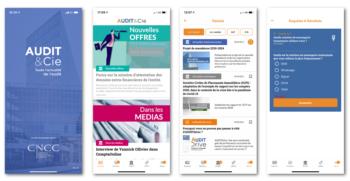La CNCC lance AUDIT&Cie, une app mobile d’actualité de l’audit La CNCC lance AUDIT&Cie, une app mobile d’actualité de l’audit